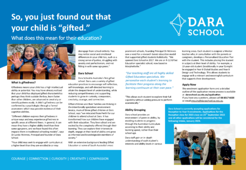 Gifted Education Dara School 2024